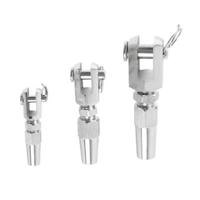 China 316 Stainless Steel Marine Grade Fork Terminal for Quick Installation in Cable Railing Fitting for sale