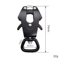 China Aluminium Buckles for Dog Leash Pet Release Buckle Frog Clip Pet Snap Hook Frog Carabiner for sale