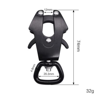 China Aluminium Buckles for Dog Leash Pet Release Buckle Frog Clip Pet Snap Hook Frog Carabiner for sale