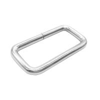 China Stainless Steel Rectangle Buckle Ring Belt Hook Polished Finish Heavy Industry Use for sale