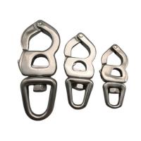 China Stainless Steel Quick Spring Clasp Universal Rotary Spring Buckle for sale