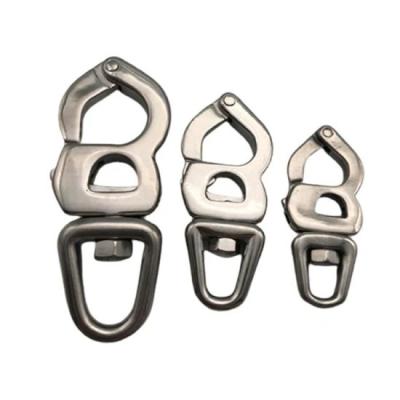 China Stainless Steel Quick Spring Clasp Universal Rotary Spring Buckle for sale