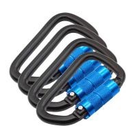 China 9kN Premium Anodized Aluminum Alloy Twist Lock Carabiner Clip for Bag for sale