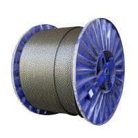 China Galvanized Steel Wire Rope 7x7 Construction with Steel Core and 1/16