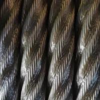 China 60mm 6x49WS IWRC Hot DIP Galvanized Steel Wire Rope Breaking Strength 2740kN for sale