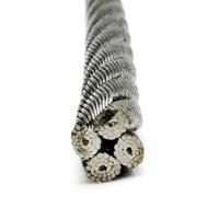 China 4V*48S-5FC Galvanized Uncoated Crane Lifting Construction Hoisting Machinery Triangular Strand Wire Rope for sale