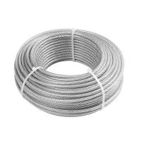 China PVC Coated Steel Cable 7x7 Strand Core Ideal Cable Railing System for Stair Handrail Balusters Porch Fence Deck for sale