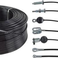 China Home Gym Accessories Plastic Coated Steel Wire Rope Gym Cable for sale