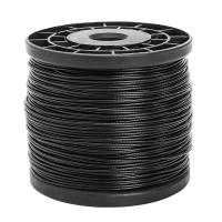 China 7x7 Stainless Steel Wire Rope Black Nylon Coated Aircraft Cable for Clothesline for sale
