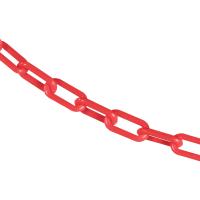 China Red Plastic Coating Link Chain PE Road Safety Traffic Warning Barrier Chain for sale