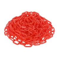 China Red Plastic Coating Link Chain PE Road Safety Traffic Warning Barrier Chain for sale