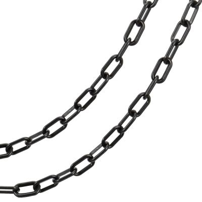 China Plastic Barrier Chain Black Link Chain Safety Barrier Chain Black Plastic Chain for sale