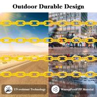 China Plastic Chain Barrier Link Chain Weatherproof Safety Links for Crowd Control Barriers Queue Line Parking Driveway Decoration for sale