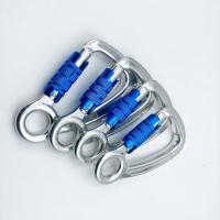 China Auto-Locking Climbing Hardware Twist Lock 23kN Aluminum Carabiner with Captive Eye for sale