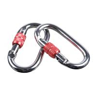 China Climbing Carabiner 25kN 5620Lbs Heavy Duty Locking Carabiner Clip Industrial Twist Lock Carabiners for Climbing for sale
