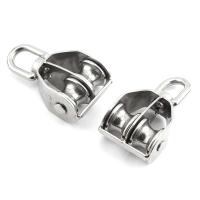 China Stainless Steel 304 316 Wire Rope Rolling Pulley Single Reel or Double Reel for sale