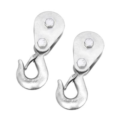 China Heavy Duty Transmission Line Single Sheave Stringing Block High Strength Steel Single Wheel Rope Bearing Winch Block for sale