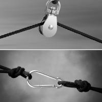 China Customized M15-M50 Stainless Steel 304 Single Eye Swivel Sheave Pulley Block for Wire Rope Honghao Model HH-3963 for sale