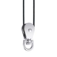 China Stainless Steel Customizable Pulley Block Swivel Lifting Wire Rope Cable Roller HH-3964 Honghao for sale