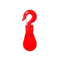 China Wire Rope Heavy Duty Pulley Lifting Block Snatch Block with Hook for Traction Truck Small Lifting Trolley Winch Parts for sale