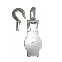 China Heavy Duty Pulley Lifting Block Snatch Pulley Block with Hook for Wire Rope for sale