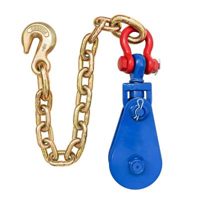 China Upgraded Snatch Block Snatch Block Pulley for Towing and Recovery Rollback Wrecker Car Carrier Tow Truck Accessories for sale
