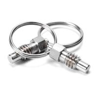 China Stainless Steel Non-Locking Type Stubby Hand-Retractable Index Plunger Spring Plunger with Pull Ring for sale