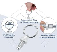 China Stainless Steel Non-Locking Type Stubby Hand-Retractable Index Plunger Spring Plunger with Pull Ring for sale