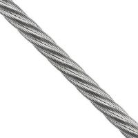 China 304 316 7X19 Stainless Steel Wire Rope Diameter 8mm SS316 7X19 Stainless Steel Cable for sale