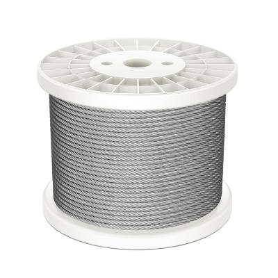 China 7X19 Construction Aircraft Cable T316 Stainless Steel Wire Rope Stainless Steel Cable for sale