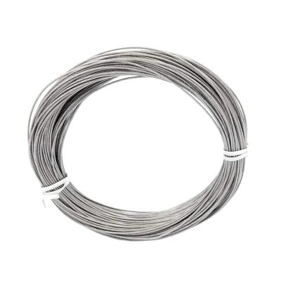 China 1X7 1*7 1X19 1*19 7X7 1*7 304 316 Construction Cable Stainless Wire Steel Rope for sale