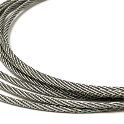 China 7x7 7x19 Heavy-Duty Stainless Steel Wire Rope Elevator Landing Door Steel Wire Rope for sale