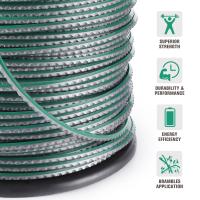 China Heavy Duty Sawtooth String Serrated Trimmer Line Spool for Walk Behind Wheeled Mowers with Built-in Line Cutter for sale