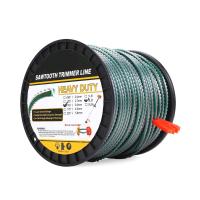China Heavy Duty Sawtooth String Serrated Trimmer Line Spool for Walk Behind Wheeled Mowers with Built-in Line Cutter for sale