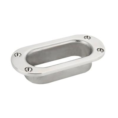 China Yacht Docking Chock Accessories Marine Grade Fairlead Guide High-Quality Stainless Steel Oval Hawse Pipe for sale