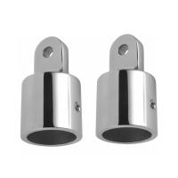 China Bimini Top Cap Eye End Boat Fitting Stainless Steel 316 Round Tubing Marine Hardware for sale