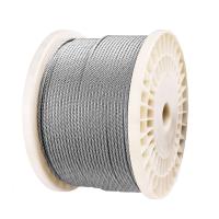China T316 Marine Grade Stainless Steel Wire Rope 7x7 Strand 1850lbs Breaking Strength Aircraft Cable for Deck Cable Railing for sale