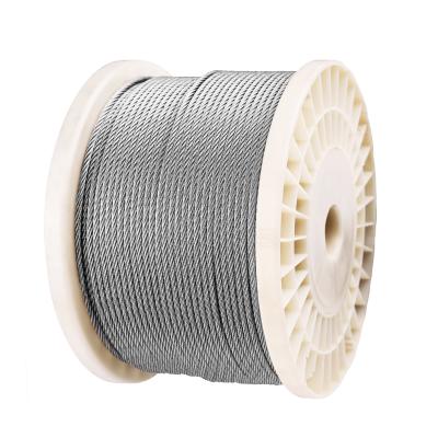 China T316 Marine Grade Stainless Steel Wire Rope 7x7 Strand 1850lbs Breaking Strength Aircraft Cable for Deck Cable Railing for sale
