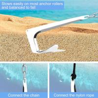 China High Quality Stainless Steel Marine Hardware Bruce Boat Anchor Marine Part Hardware Precision Casting Anchor for Boat for sale