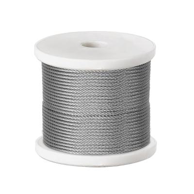 China AISI 316 304 7X7 Stainless Steel Wire Rope Made for Invisible Protective Rope with High Tensile and Quality for sale