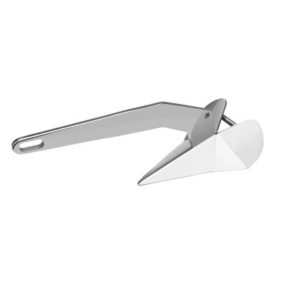 China 316 Stainless Steel Delta Style Boat Anchors Marine Grade Mirror Polished Triangular Anchor for sale