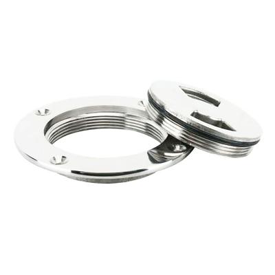 China Stainless Steel Round Non Slip Inspection Hatch Deck Plate with Detachable Cover for Marine Boat Yacht for sale