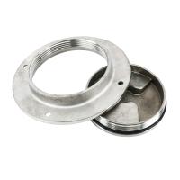 China Stainless Steel Round Non Slip Inspection Hatch Deck Plate with Detachable Cover for Marine Boat Yacht for sale