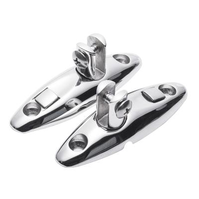 China Boat Bimini Top Swivel Hinge 316 Stainless Steel Deck Side Mount Quick Release Hinge for sale