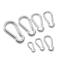 China Safety Heavy Duty M4-M12 304 316 Stainless Steel Carabiner Gourd Shape Screw Spring Hook for sale