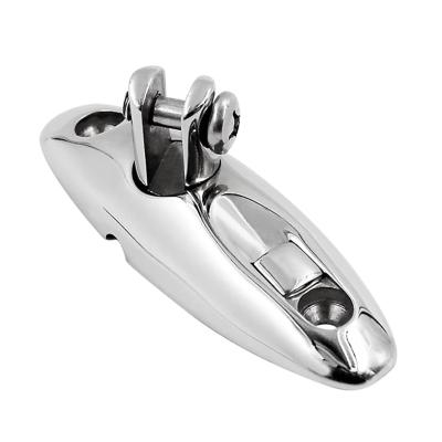 China Marine Grade Stainless Steel Quick Release Boat Top Hinge 360 Degree Swivel Deck Side Mount Hinge for sale