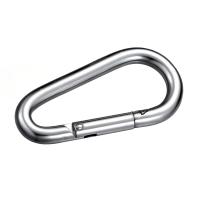 China DIN5299 Stainless Steel Carabiner Egg Type Fire Brigade Snap Hook Chain Connecting Steel Snap Hook for sale