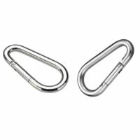 China Rigging Hardware Stainless Steel Link Hook DIN5299 Durable Egg Shaped Steel Snap Hook for Sport Use for sale