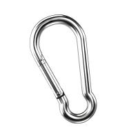 China DIN5299 304 Stainless Steel Spring Snap Hook Fits Camping Hiking for Rope Chain Keychain Keys Rings for sale