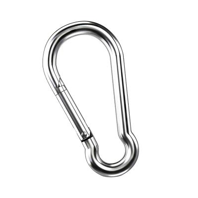 China DIN5299 304 Stainless Steel Spring Snap Hook Fits Camping Hiking for Rope Chain Keychain Keys Rings for sale